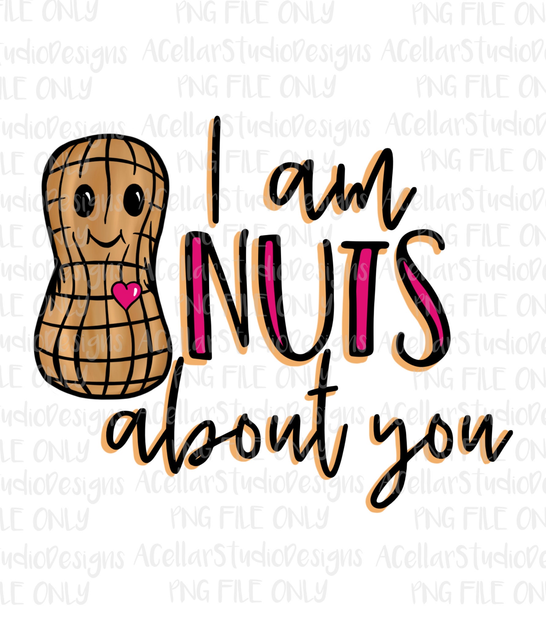 Digital DownloadI am nuts about youPrintable | Etsy