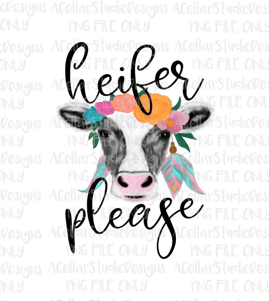 Digital Download heifer Please Printable-hand - Etsy