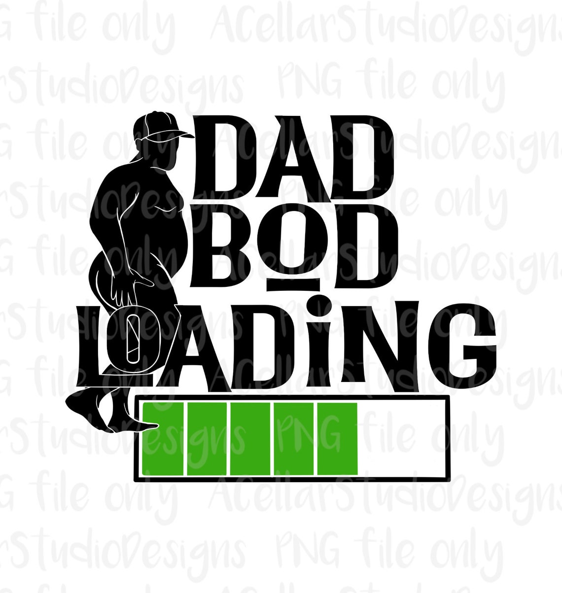 Digital Download dad Bod Loading Hand Drawn Dad - Etsy UK