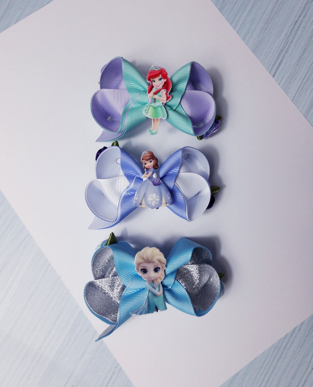 Disney Princess Hair Bows Princess Bow, Disney Bows, Elsa Bows, Little ...