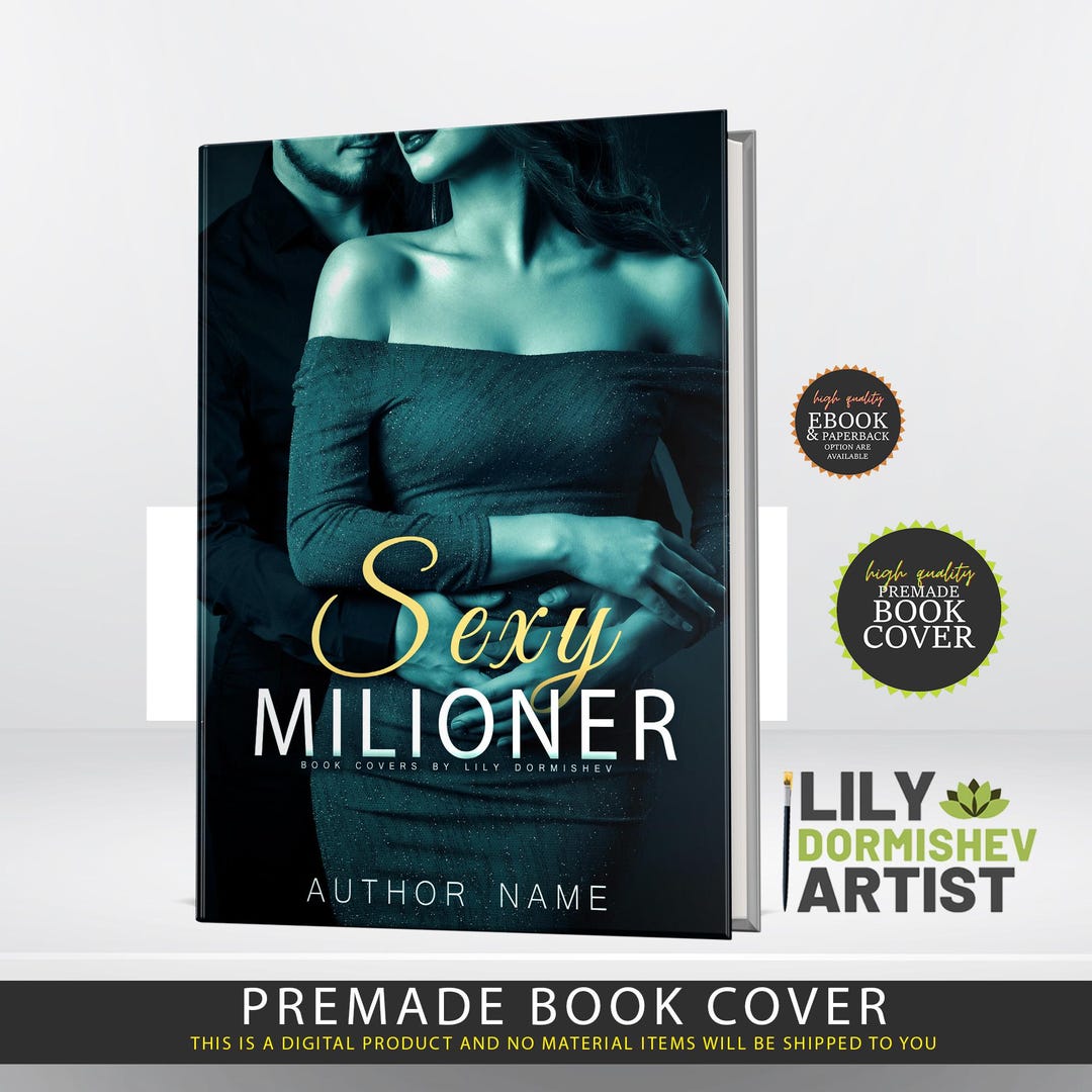 Romance Premade Book Cover Erotic Couple Design Ebook & Paperback Cover Kindle KDP Digital ...