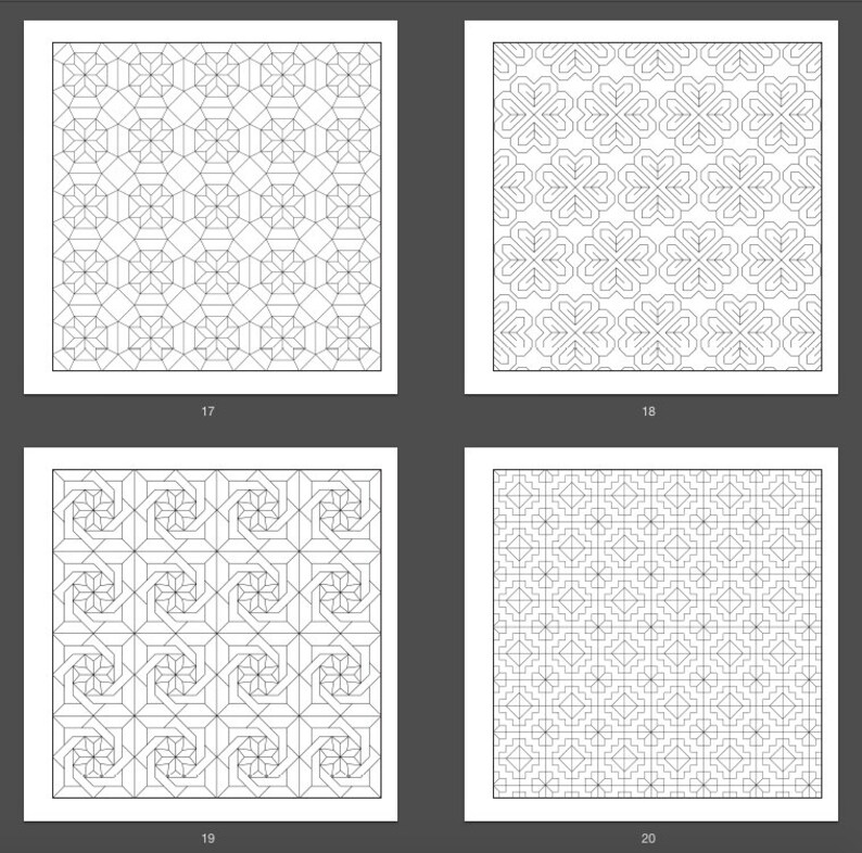 PATTERNS Adult Coloring Book 1 - Etsy