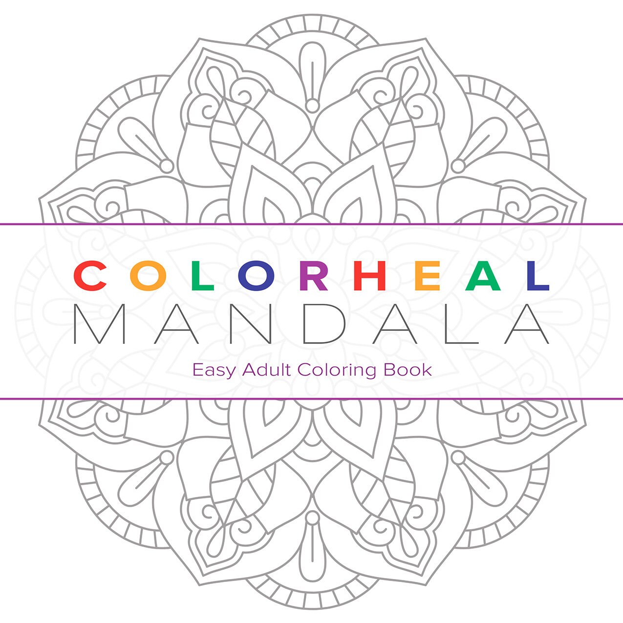 Mandala Easy Adult Coloring Book - Etsy