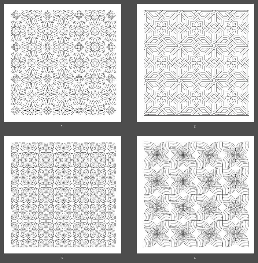 PATTERNS Adult Coloring Book 6 - Etsy