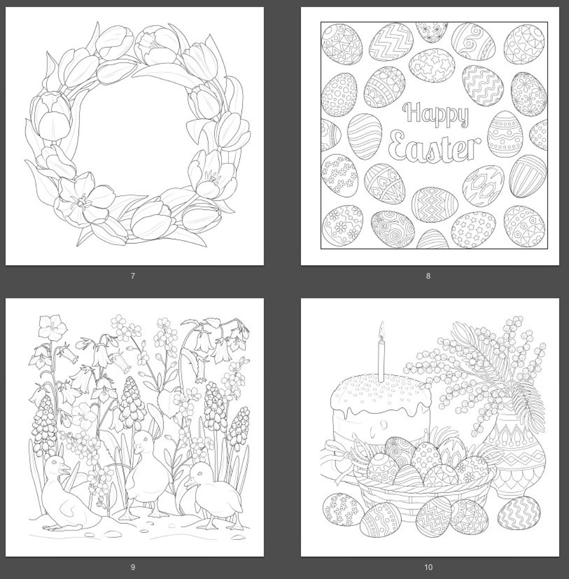 SPRING Coloring Book - Etsy