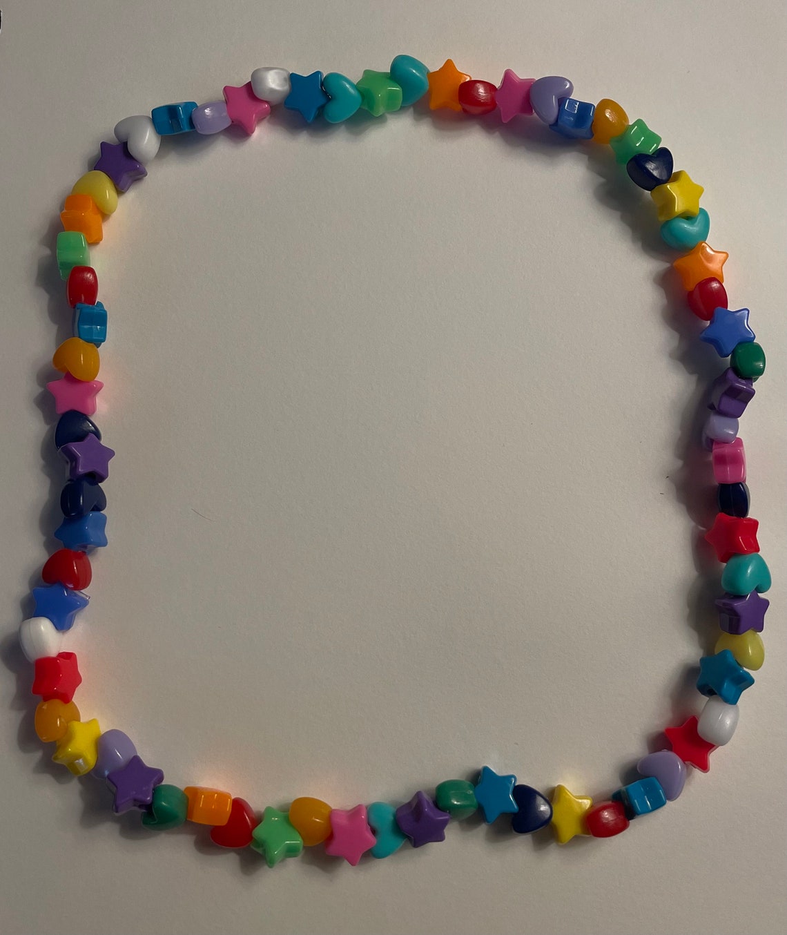 Star and Heart Kandi Necklace - Etsy
