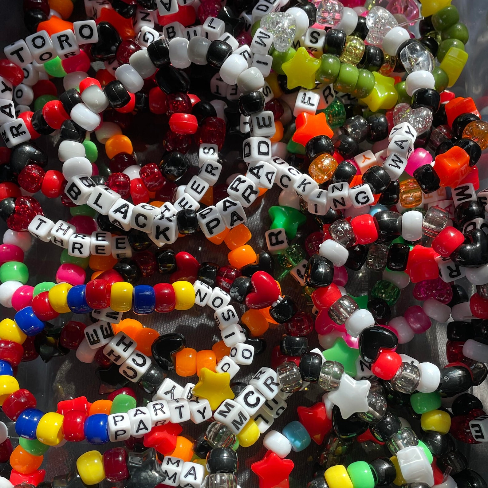 Lucky 5 Random MCR Themed Bracelets - Etsy