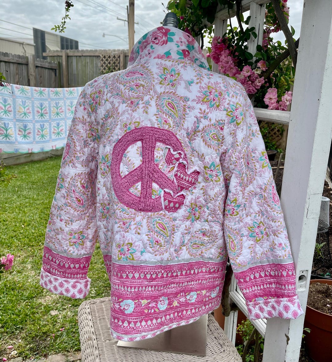 QUILT JACKET, Handmade Repurposed Quilt Jacket, Sustainable - Etsy