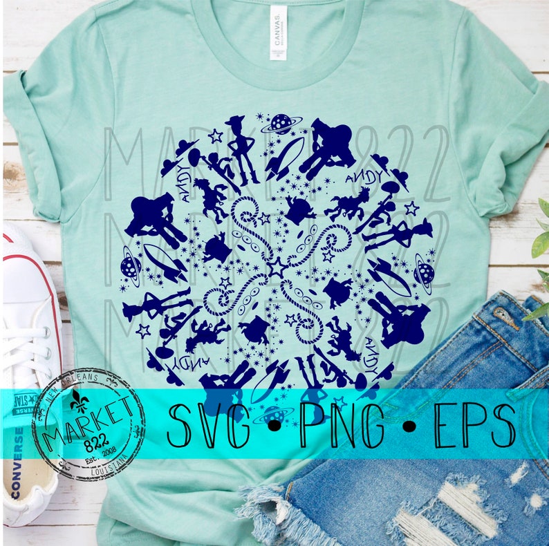 Toy Story Mandala Cut Files Print File Svg Png Eps Etsy