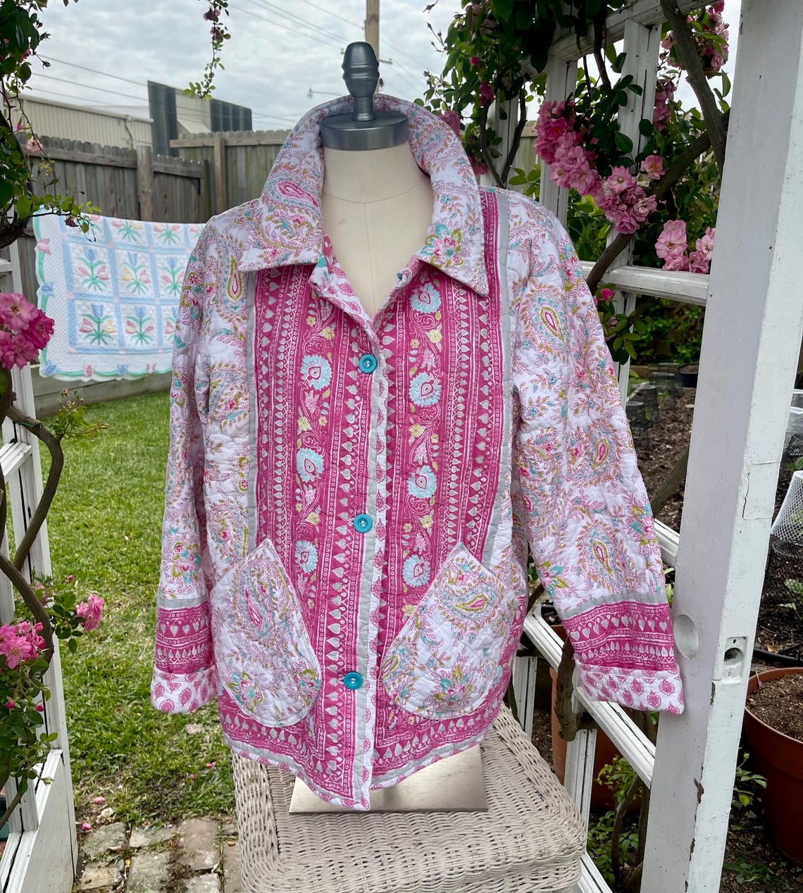 QUILT JACKET, Handmade Repurposed Quilt Jacket - Etsy