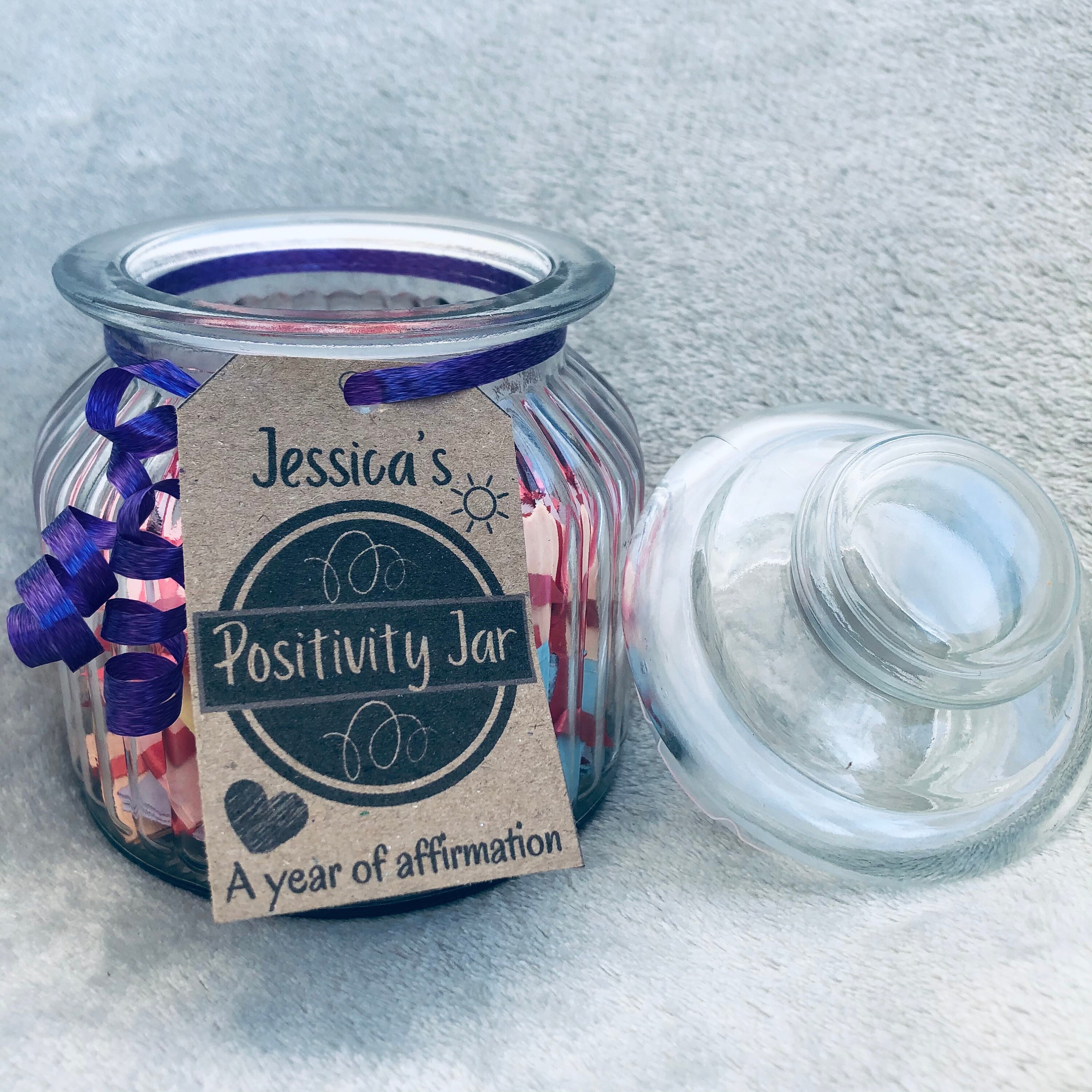 Positivity Jar Personalised Mindfulness Gift Quirky - Etsy UK