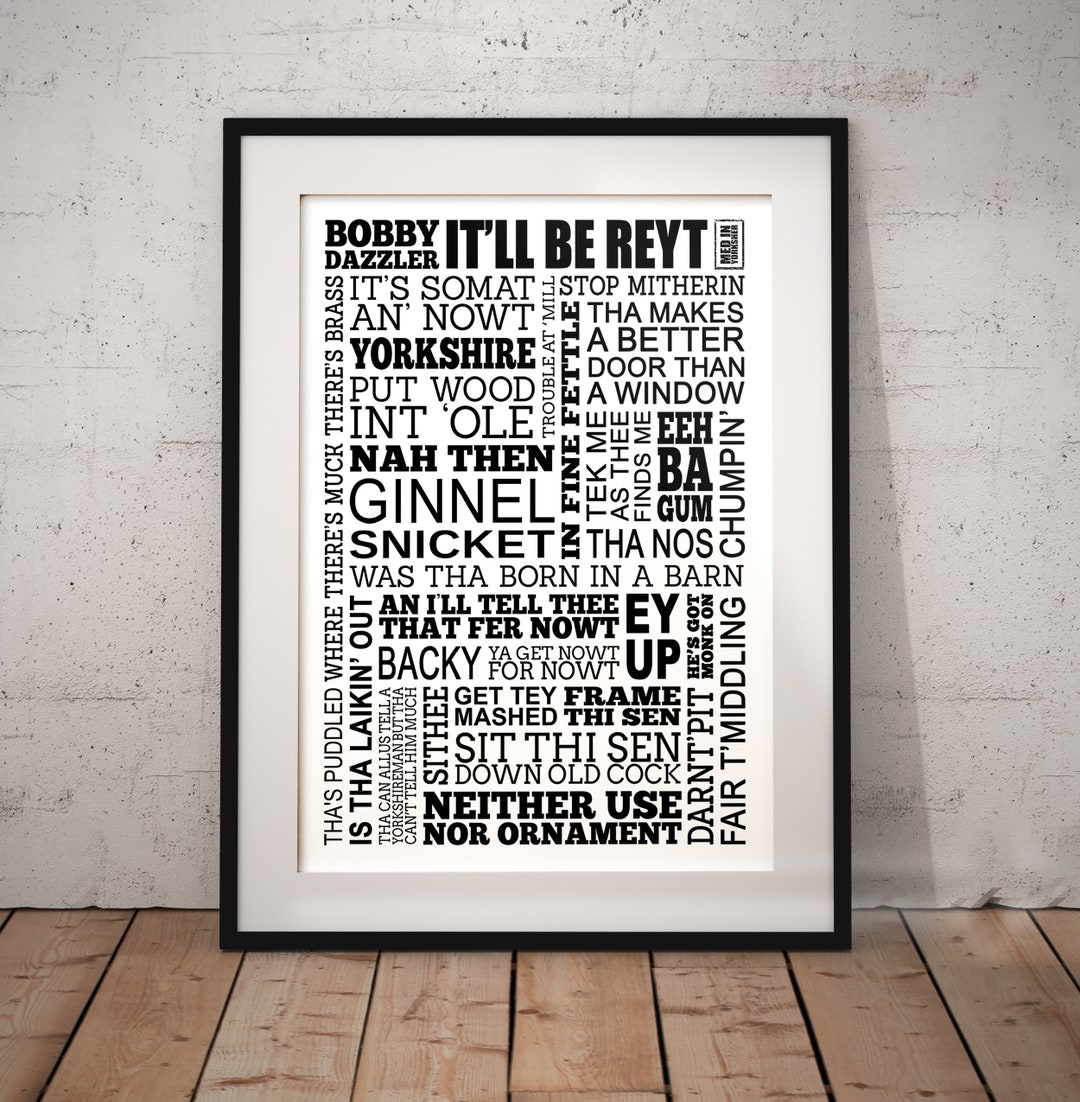 Yorkshire Print Funny Quotes and Sayings Poster Yorkshire Gifts Wall ...