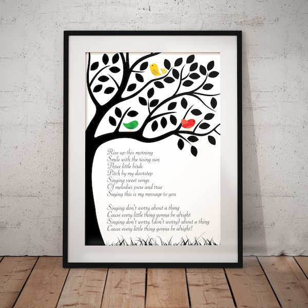 Bob Marley Three Little Birds - Etsy