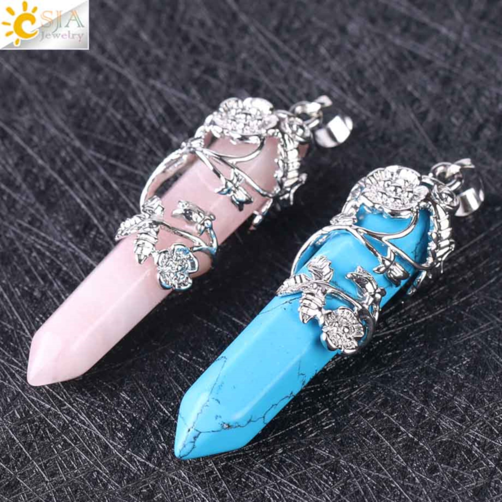 Healing Crystal Necklace-crystal Point Necklace-bohemian Necklace ...