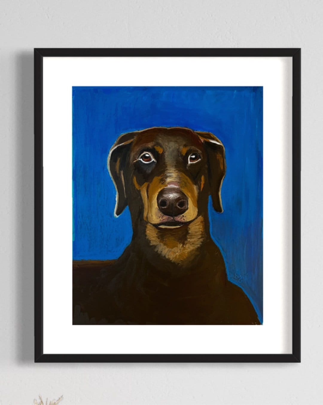 Custom Pet Oil Pastel, Dog Portrait, Original Artwork, Commission ...