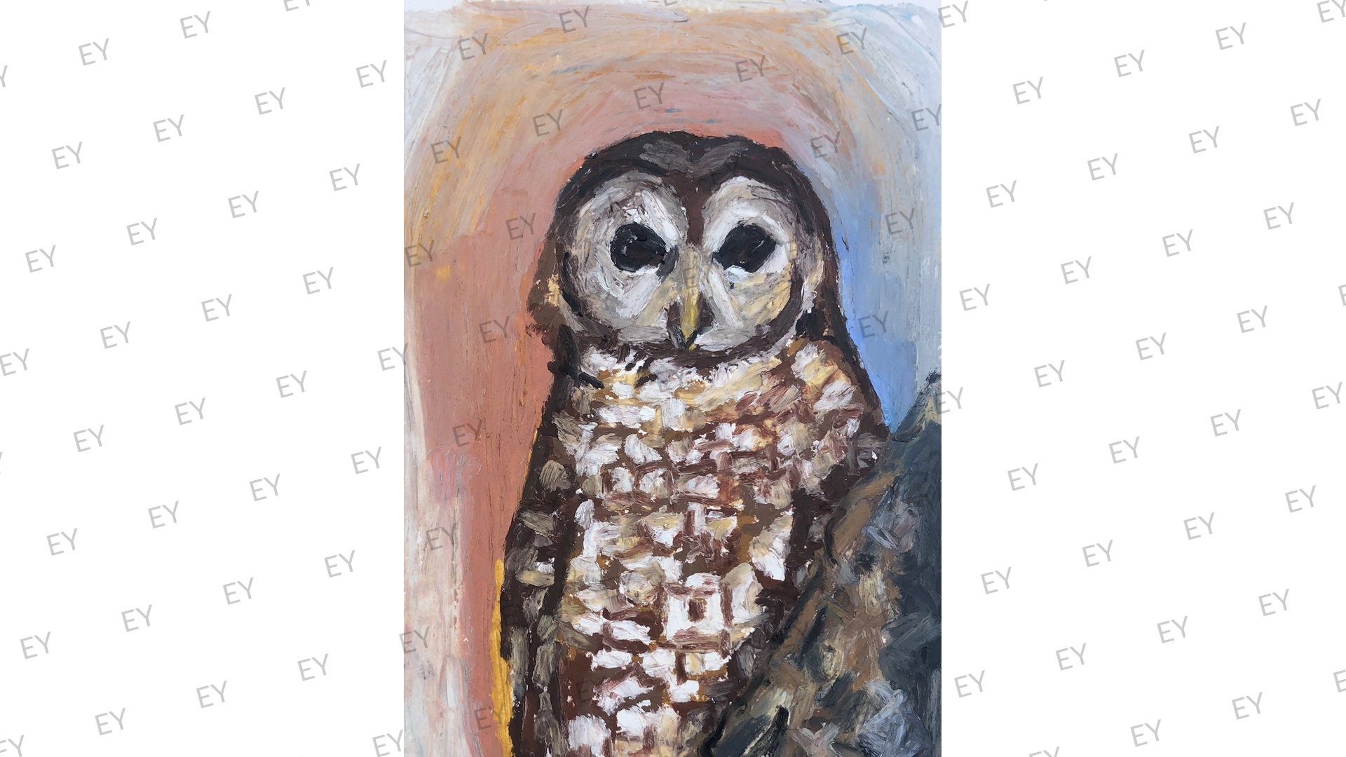 Bird Oil Pastel, Digital Download, Bird Painting, Wall Art, Original ...
