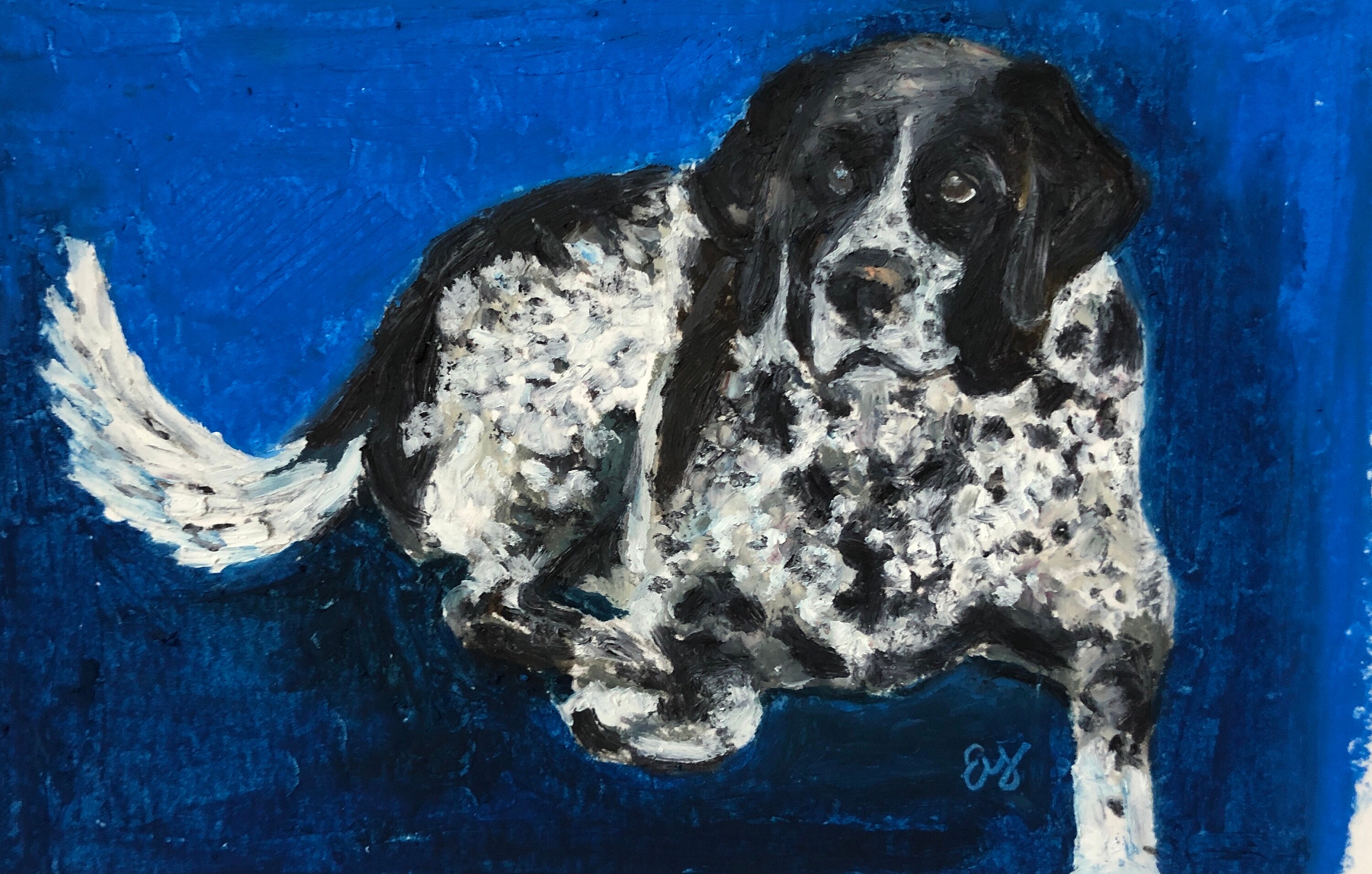 Custom Pet Oil Pastel, Dog Portrait, Original Artwork, Commission, Memorial Art, Gift for Her ...