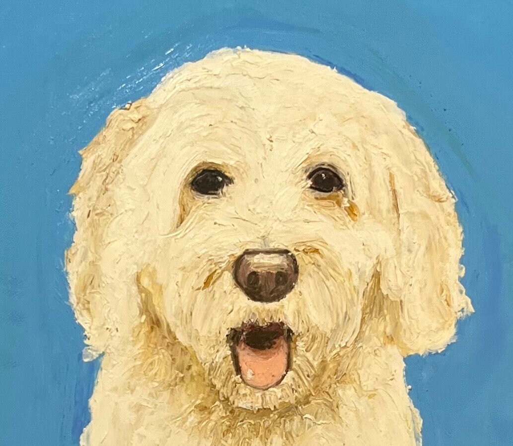 Custom Pet Oil Pastel, Dog Portrait, Original Artwork, Commission ...