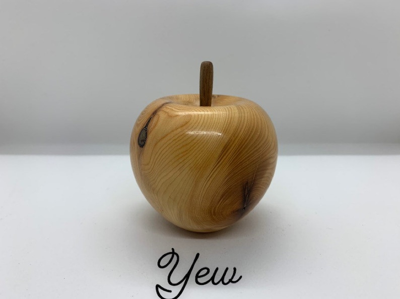 Handmade Wooden Apple Fruit Wood Woodturning Gift - Etsy