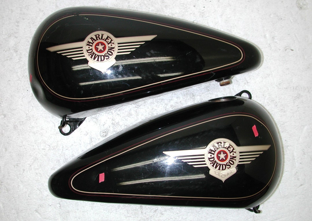 Harley Davidson Softail Fat Boy 1984-1999 FLSTF OEM Split Fuel Gas Tank ...