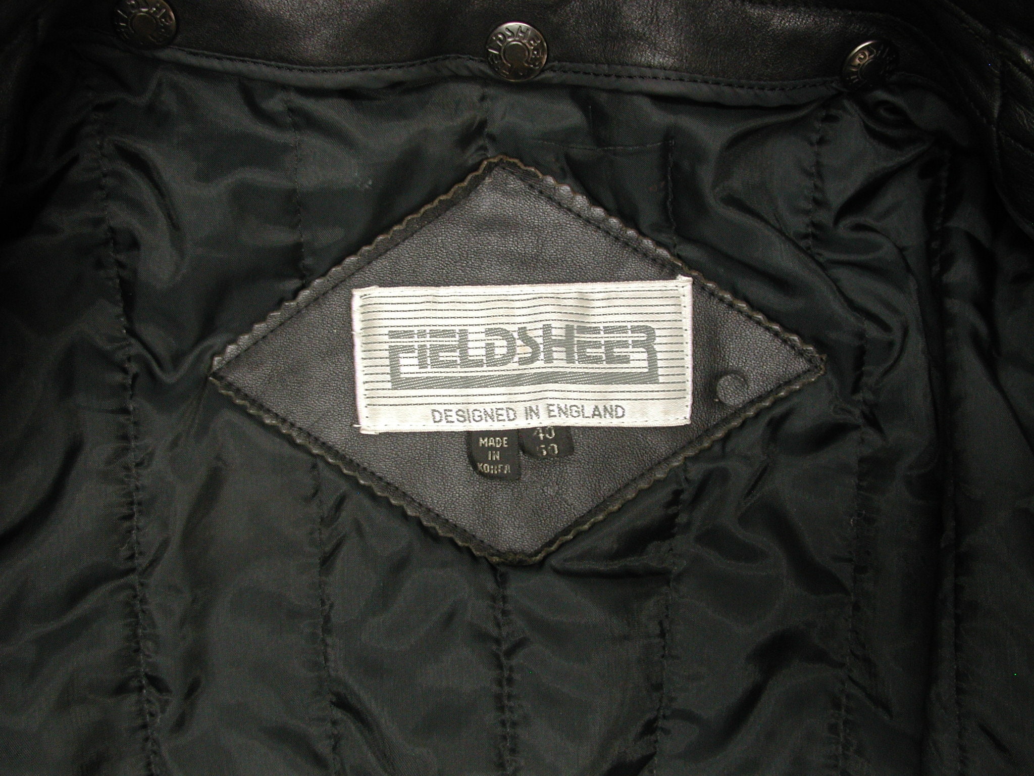 Vintage FIELDSHEER Men's Black Biker Touring Leather Jacket Size 40 - Etsy