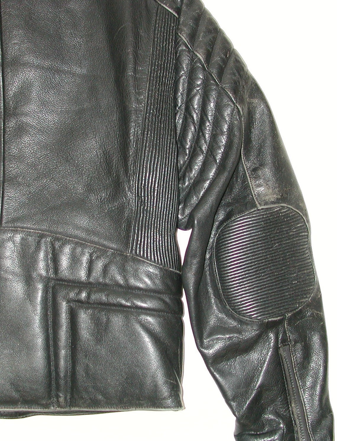 Open Road Men's Black Armor Leather Motorcycle Biker - Etsy