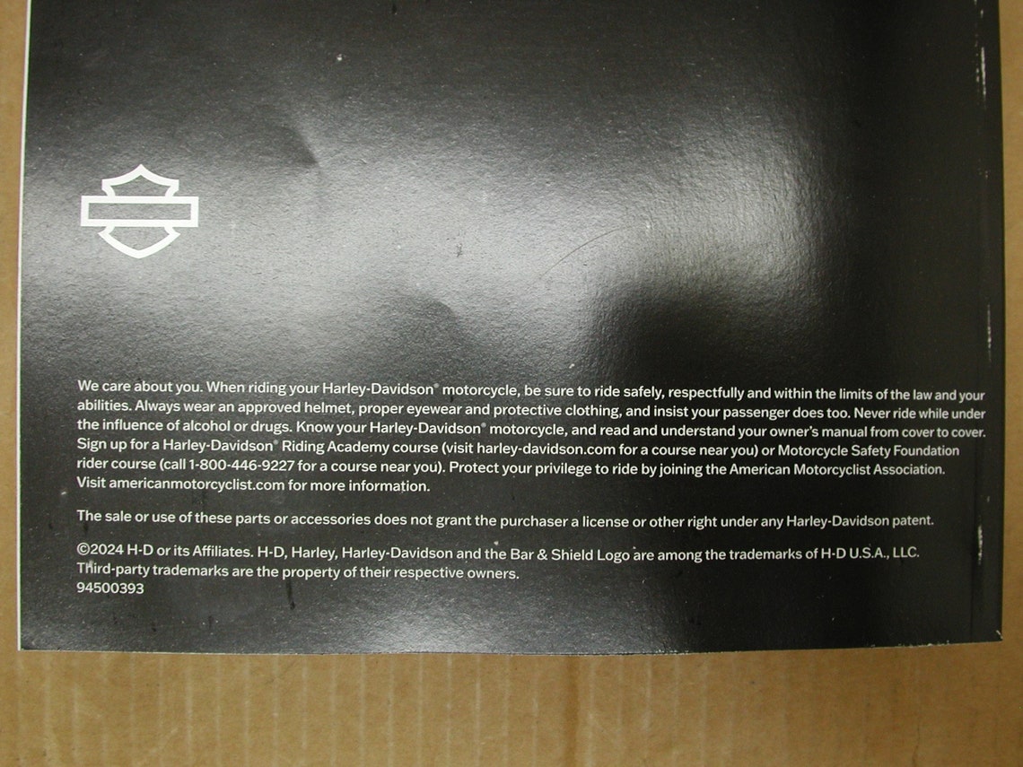 Harley Davidson 2024 Genuine Motorcycle Parts & Accessories Catalog OEM ...