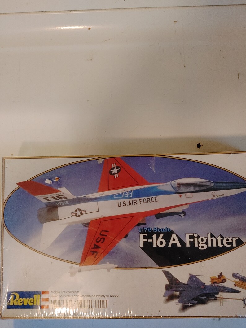 Vintage 1981 Revell F-16 A Fighter Airplane Model Kit. Sealed - Etsy