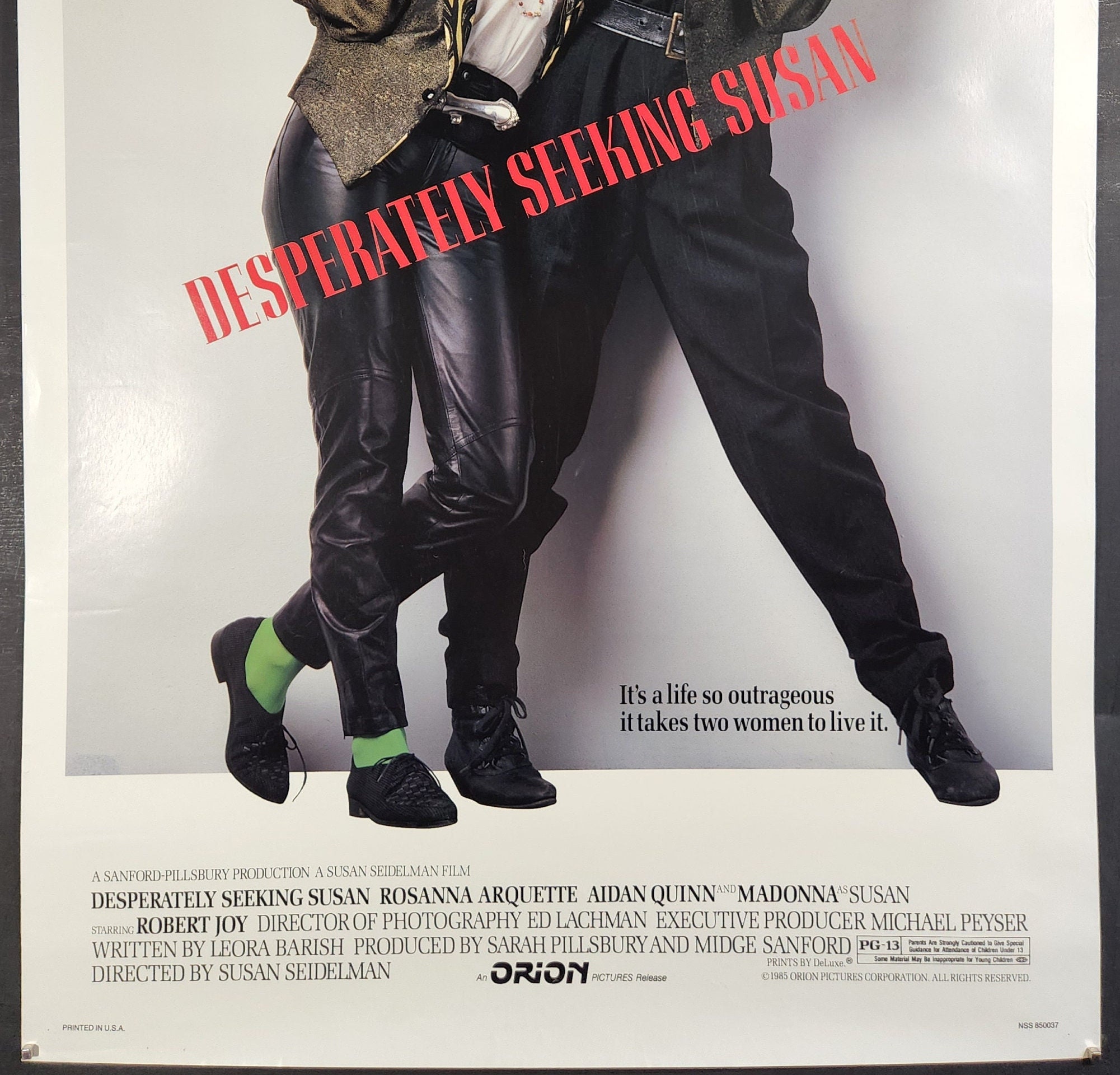 Desperately Seeking Susan-an Original Vintage Movie Poster of - Etsy ...