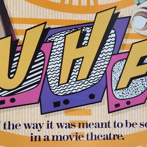 Uhf-an Original Vintage Movie Poster for Weird Al Yankovics Surreal TV ...