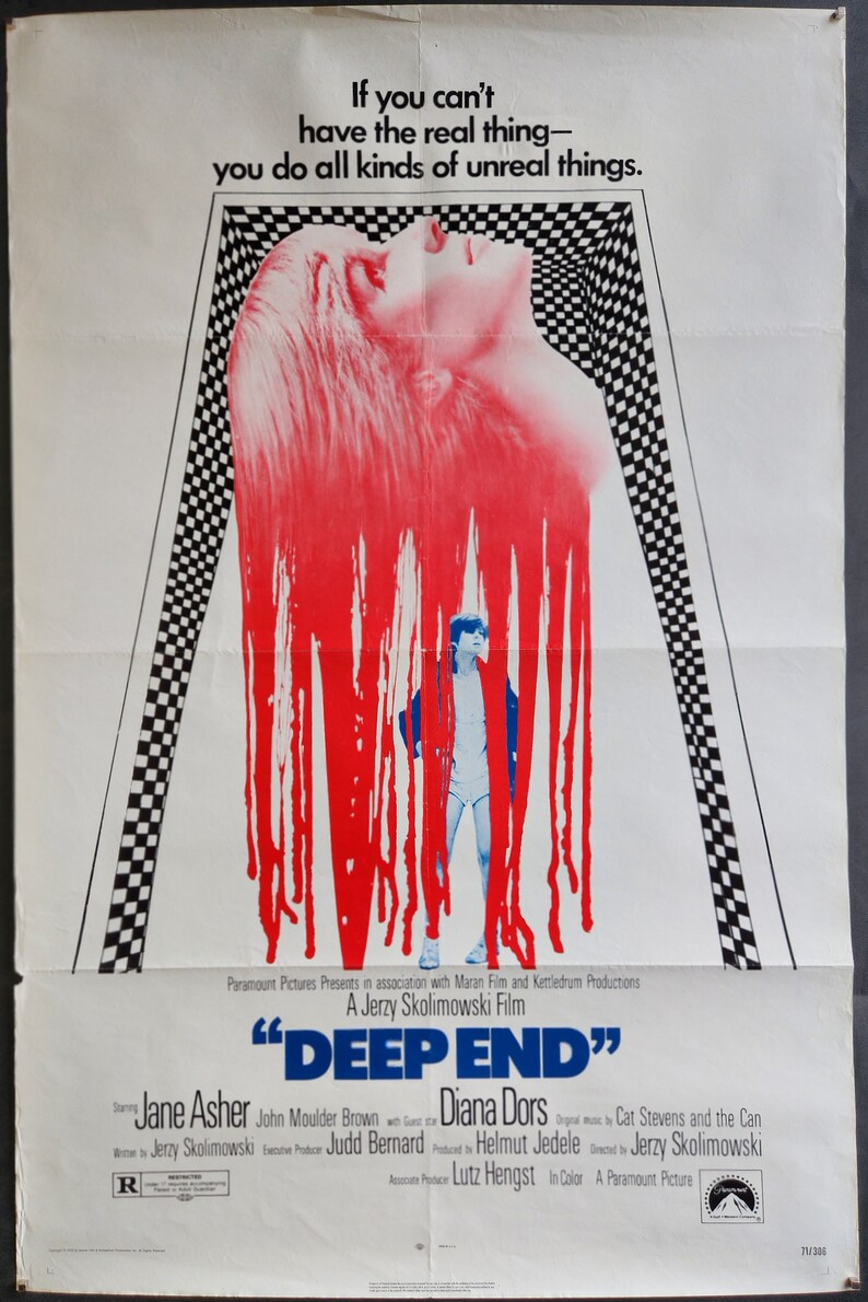 Deep End-a Rare Original Vintage Movie Poster for Jerzy Skolimowski's ...