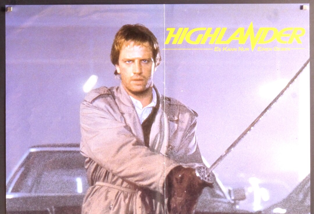 Highlander-original Vintage Movie Poster of Russell Mulcahys Scottish ...