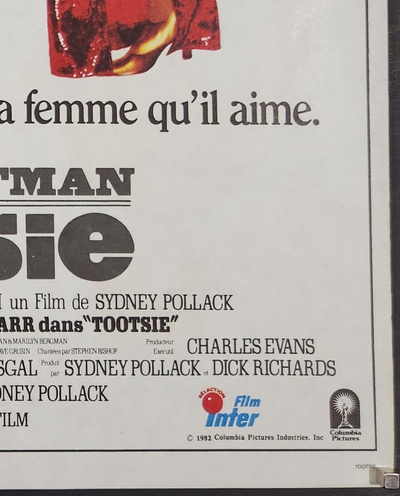 Tootsie-original Vintage Movie Poster of Sydney Pollack's Comedy ...