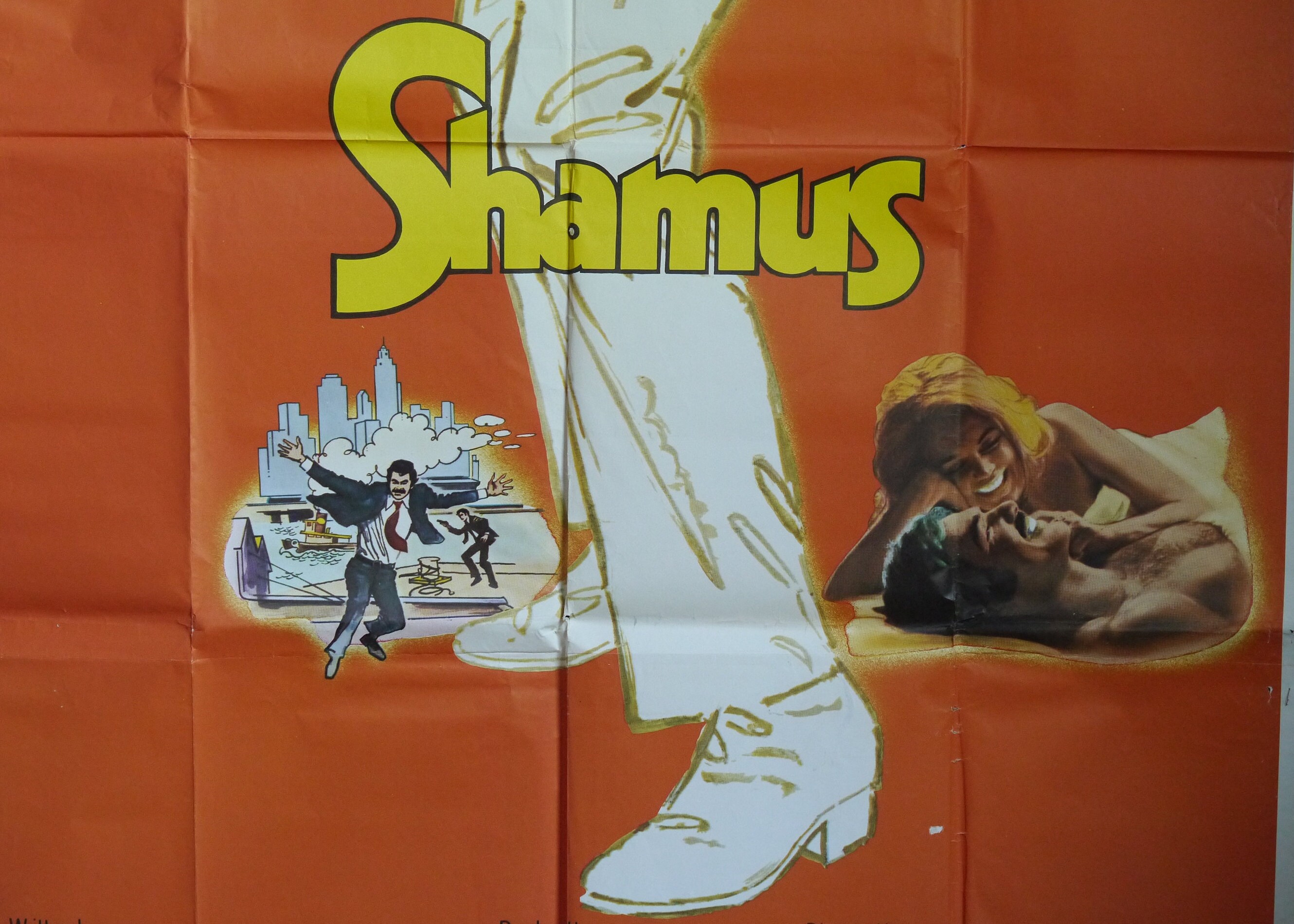 Shamus-a Rare Original Vintage Movie Poster of Buzz Kulik's Brooklyn ...