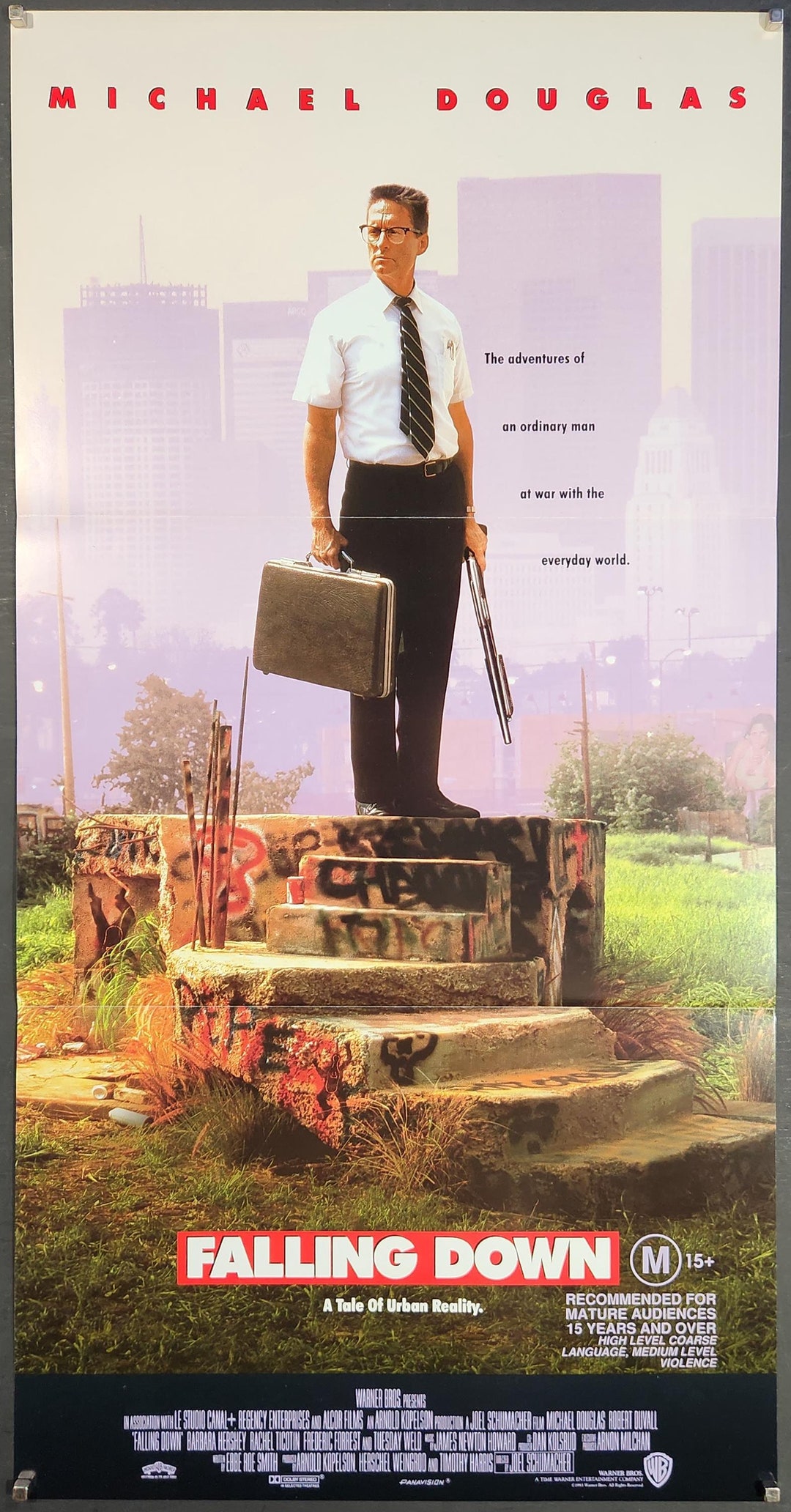 Falling Down-original Vintage Movie Poster of Joel Schumacher's Tale of ...
