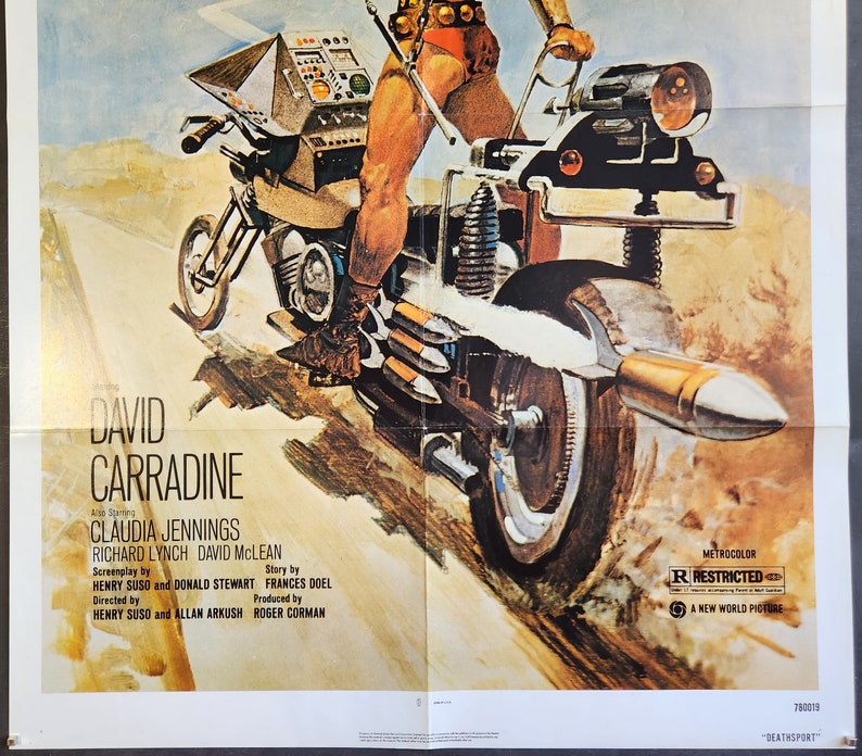 Deathsport-original Vintage Movie Poster for Roger - Etsy