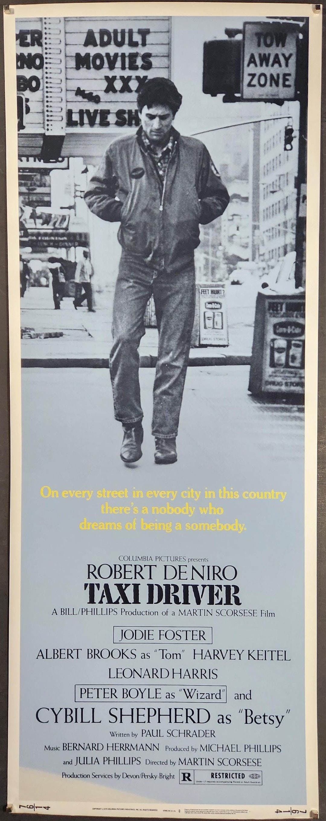 Taxi Driver-a Rare Original Vintage Movie Poster of Martin Scorseses ...
