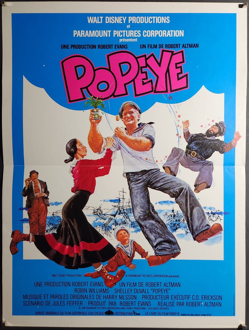 Popeye-an Original Vintage Movie Poster of Robert Altman's - Etsy