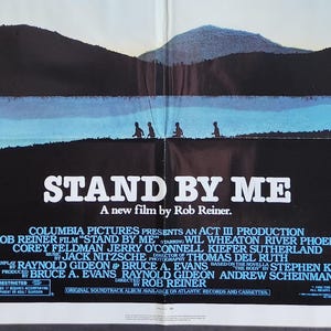 Stand by Me-original Vintage Movie Poster for an Epic Tale of ...