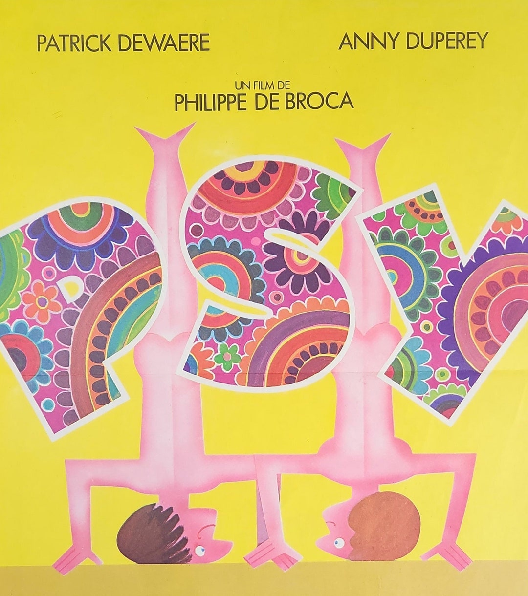 PSY-A Rare Original Vintage Movie Poster for Philippe De Broca's ...