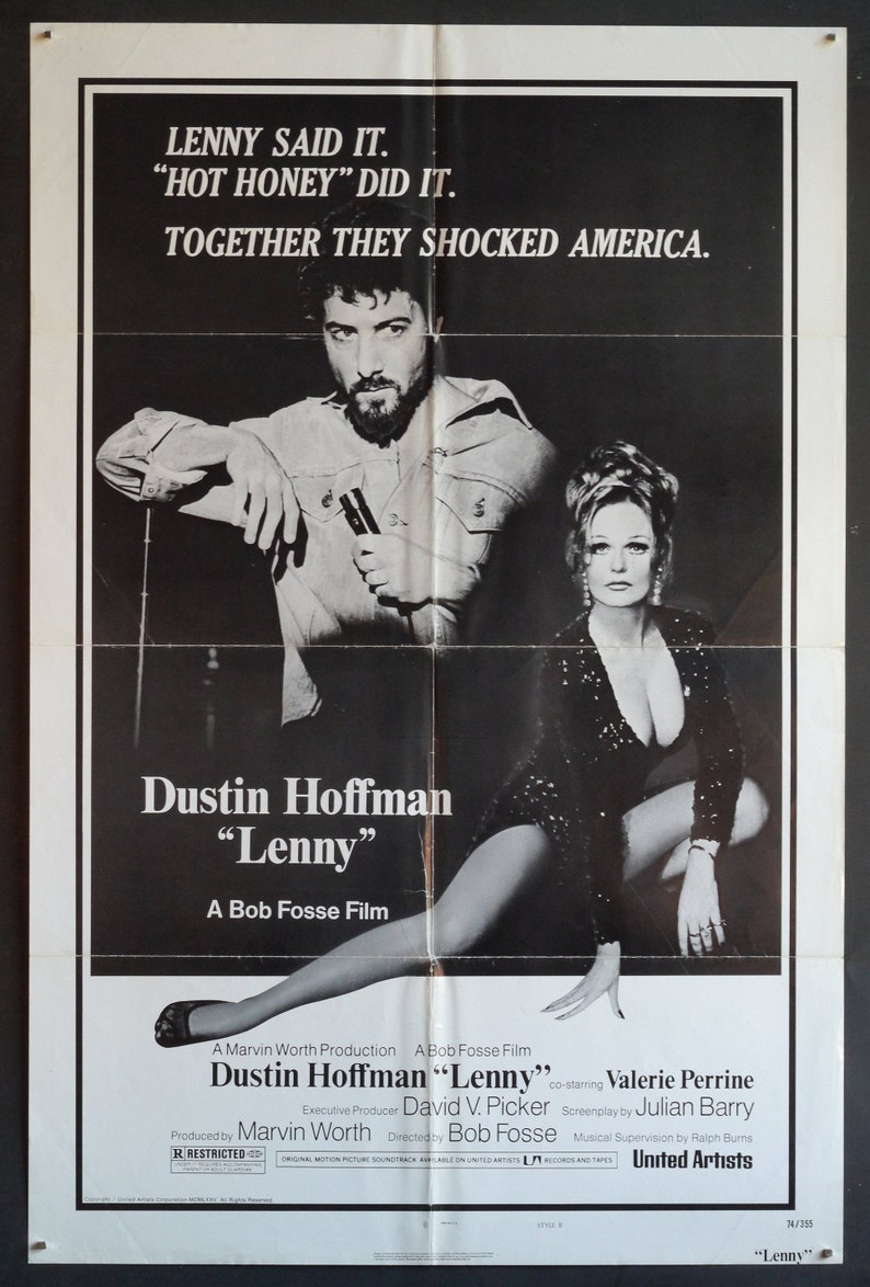 Lenny-a Rare Original Vintage Poster for Bob Fosses Comic - Etsy