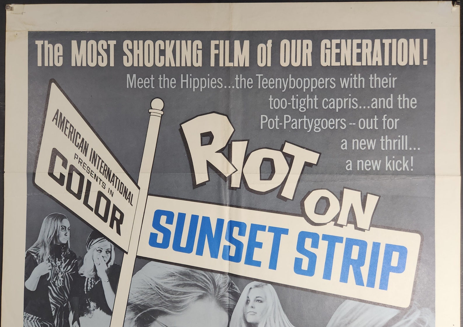 Riot on Sunset Strip-rare Original Vintage Movie Poster of the ...
