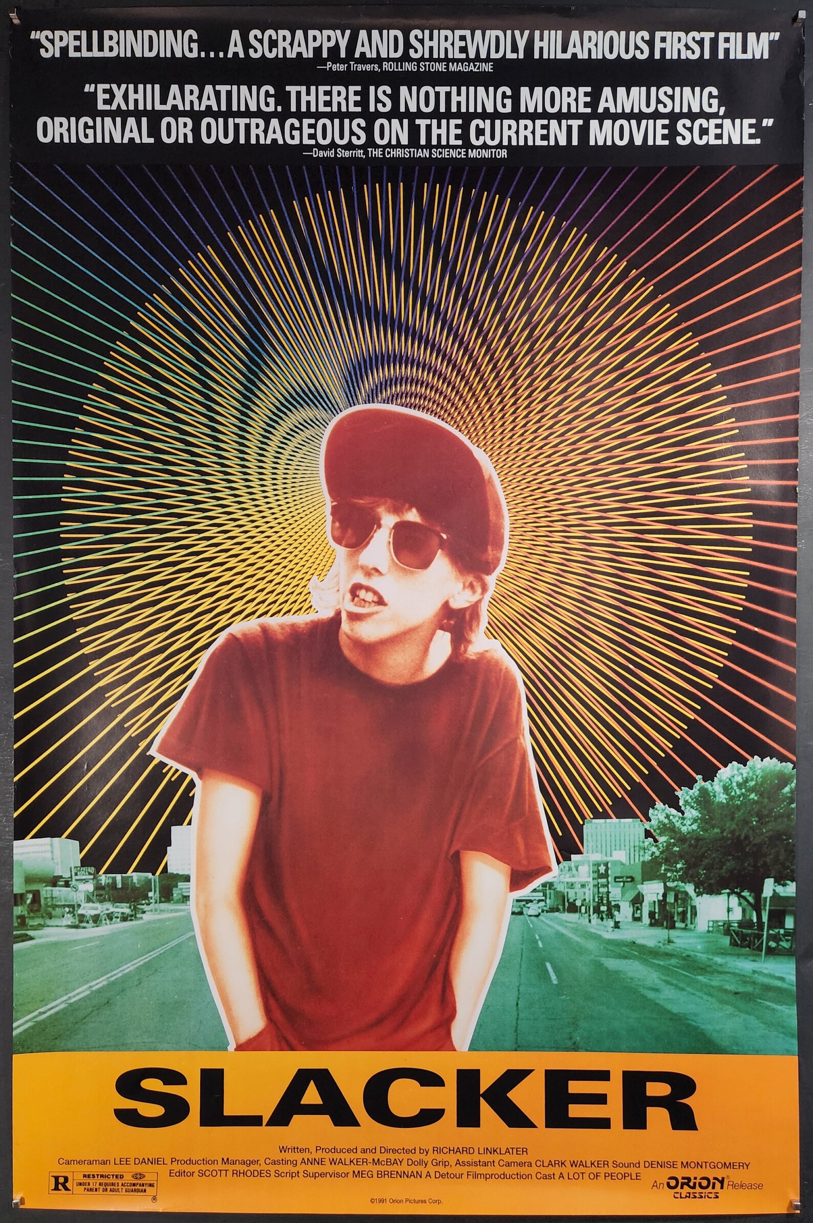 Slacker-a Rare Original Vintage Movie Poster for Richard Linklater's ...