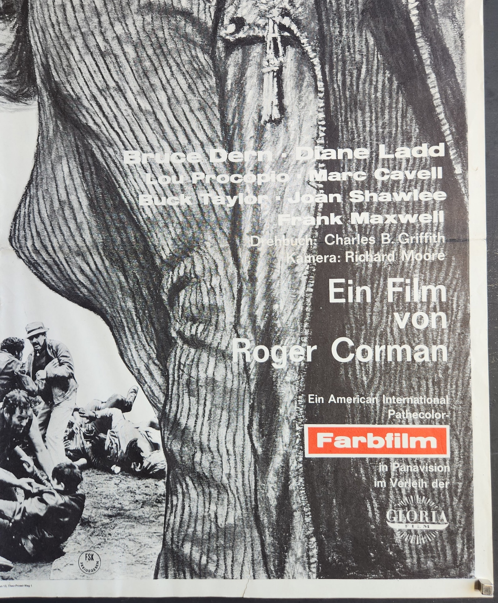 The Wild Angels-a Rare Original Vintage German Movie Poster - Etsy