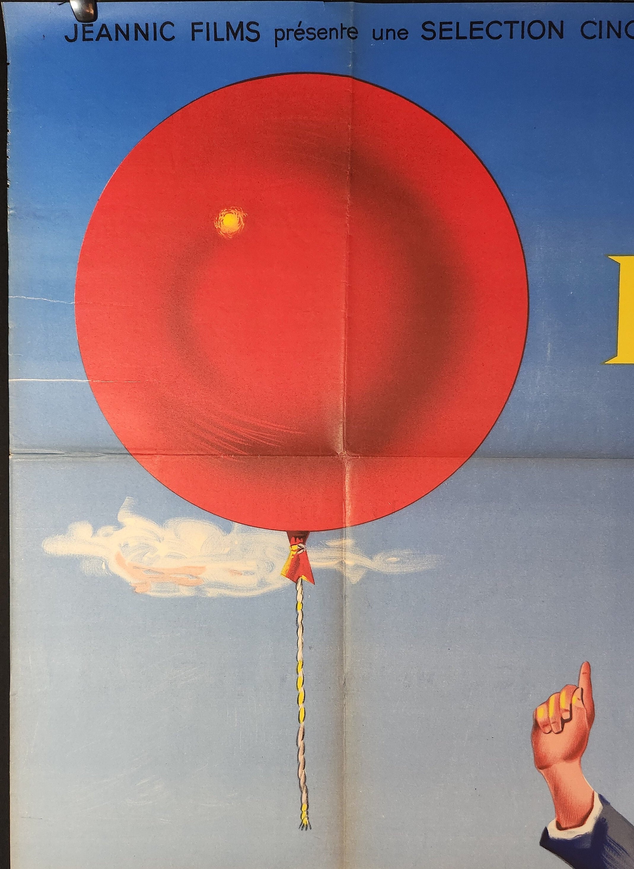 The Red Balloon-a Rare Original Vintage French Movie Poster of Albert ...