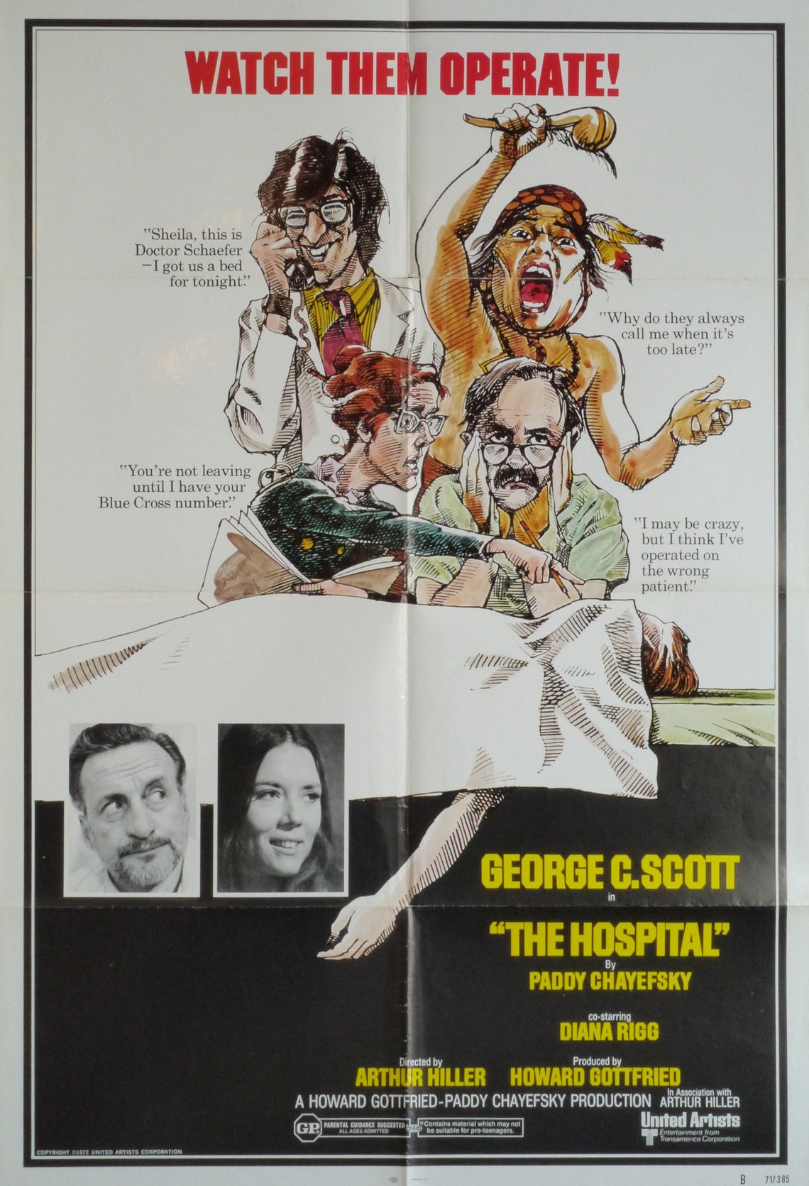 The Hospital-original Vintage Movie Poster of Arthur - Etsy