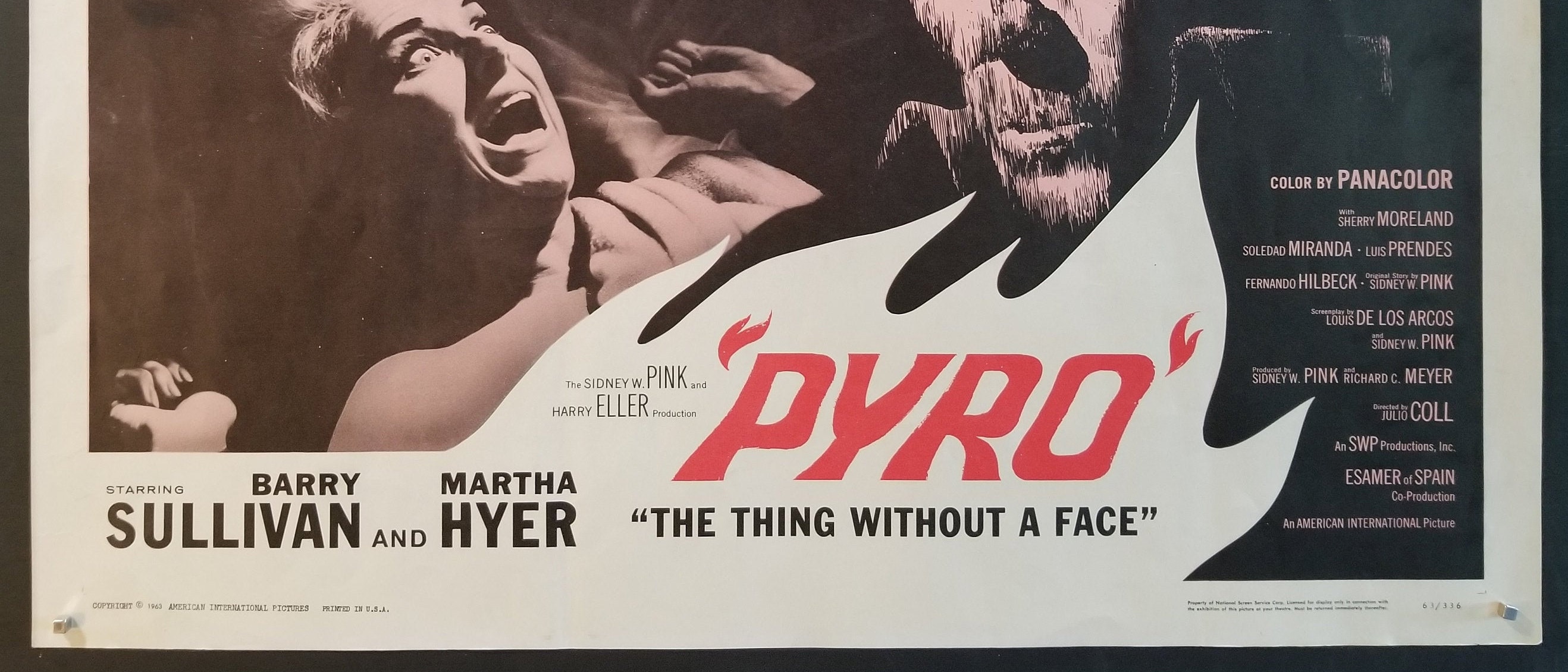 Pyro-rare Original Vintage Movie Poster of the 1960s Pyromaniac Horror ...