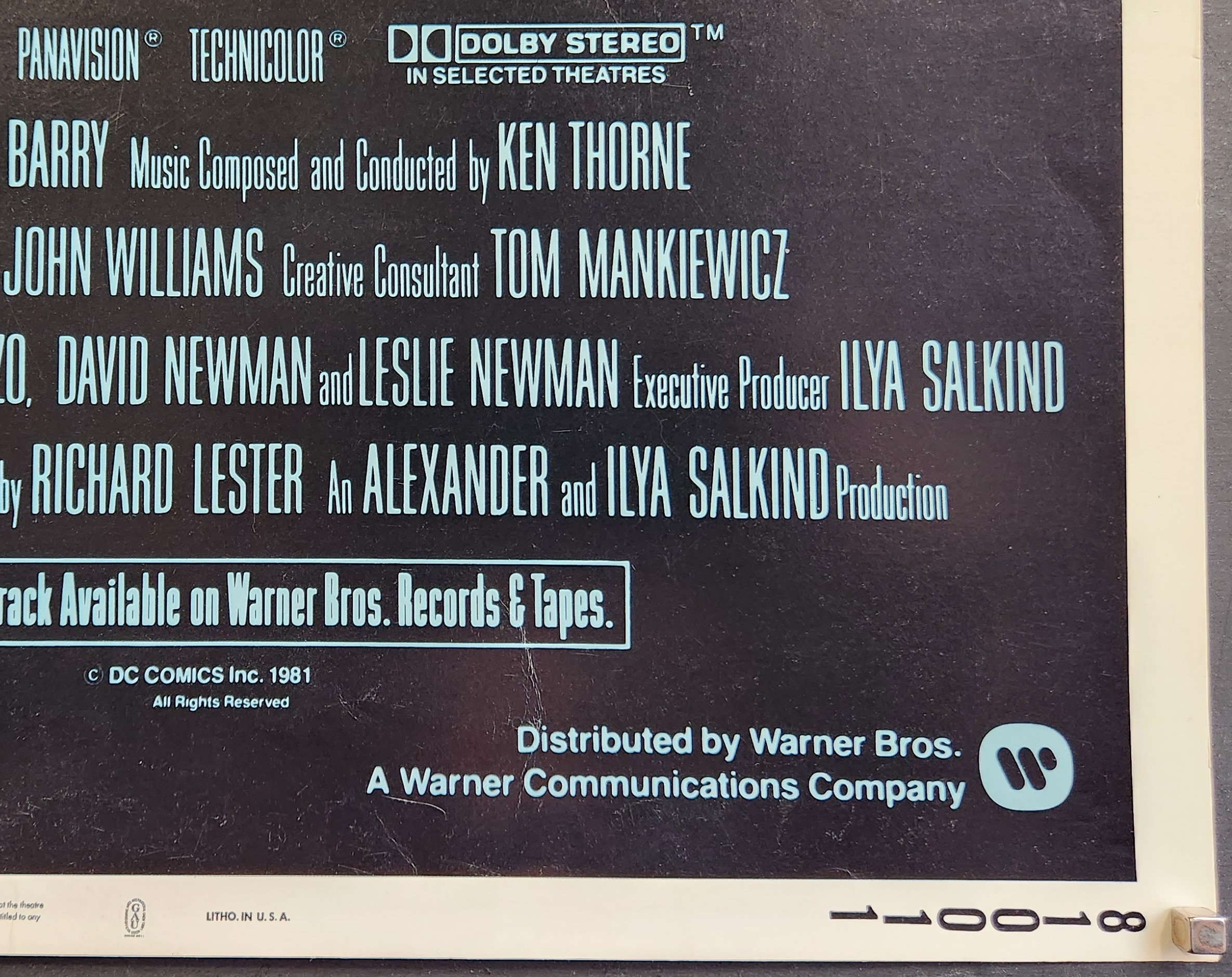 Superman II-Original Vintage Movie Poster for the Superman Sequel with ...