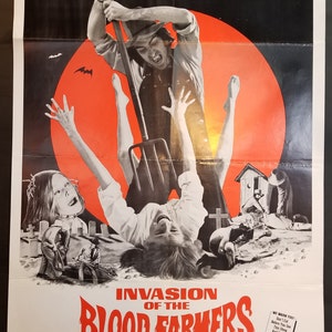 The Invasion of the Blood Farmers-rare Original Vintage Movie Poster ...