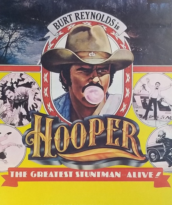 Hooper-an Original Vintage Movie Poster for Hal Needham's - Etsy